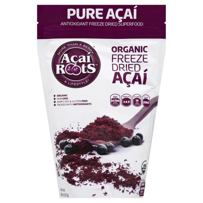 Acai Roots Acai, Organic, Freeze Dried (8 oz) - Instacart