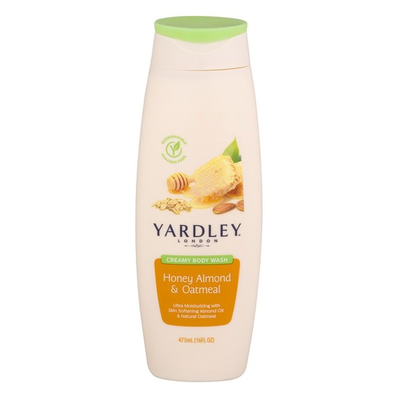 Yardley London Creamy Body Wash Honey Almond & Oatmeal (16 fl oz ...