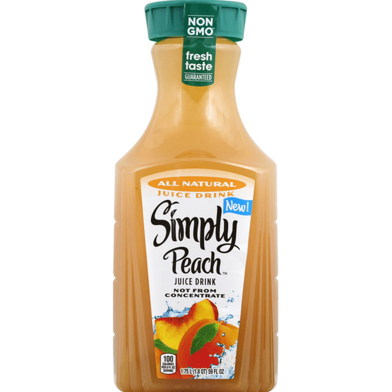 Simply Juice Drink, Peach (59 oz) - Instacart