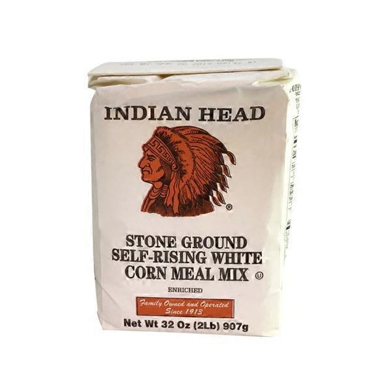 Indian Head Enriched Stone Ground Self-rising White Corn Meal Mix (1 oz ...