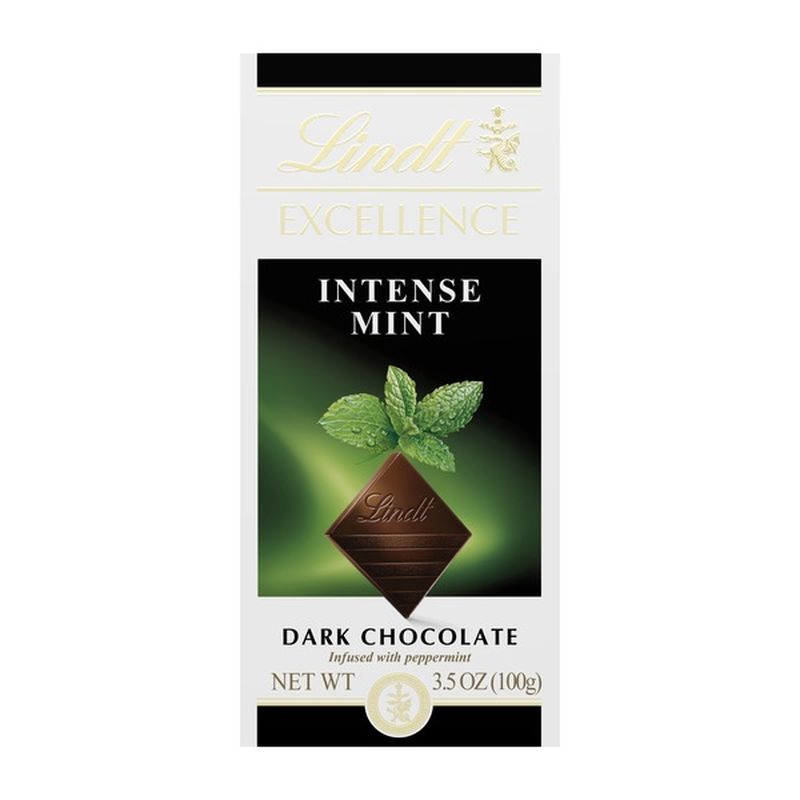 Lindt EXCELLENCE Intense Mint Dark Chocolate Bar (3.5 oz) - Instacart
