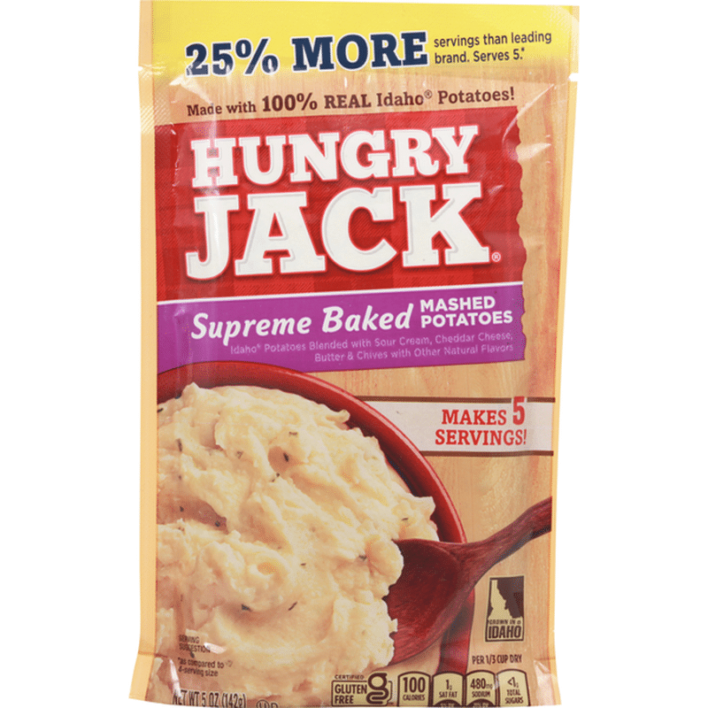 Hungry Jack Mashed Potatoes, Supreme Baked (5 oz) - Instacart