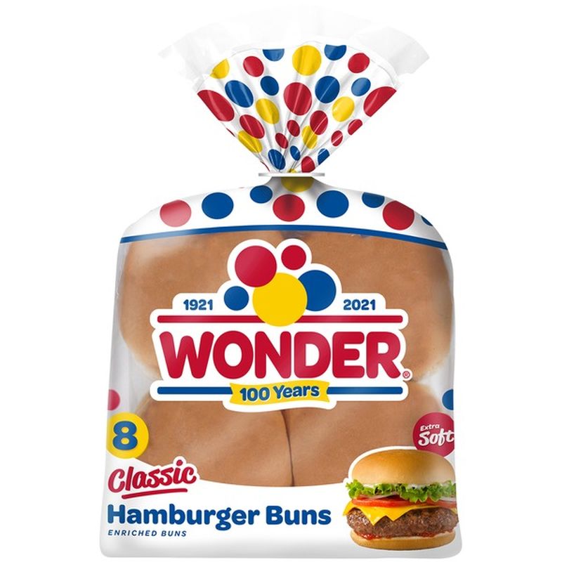Wonder Bread Classic Hamburger Buns (8 ct) - Instacart