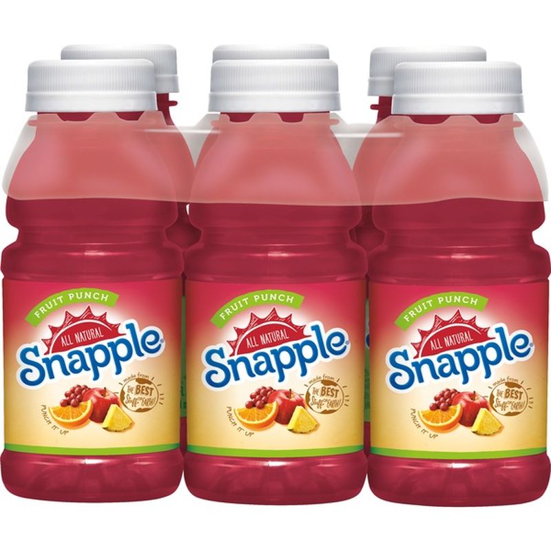 Snapple Fruit Punch Juice Drink (8 fl oz) - Instacart
