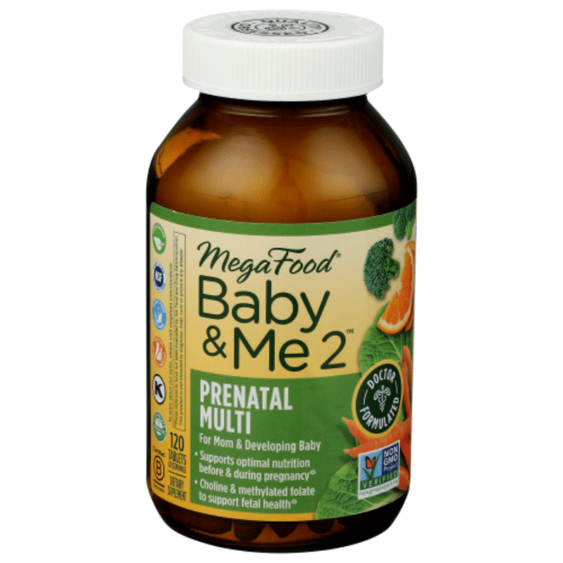 MegaFood Baby & Me 2 Prenatal Multi (120 ct) - Instacart