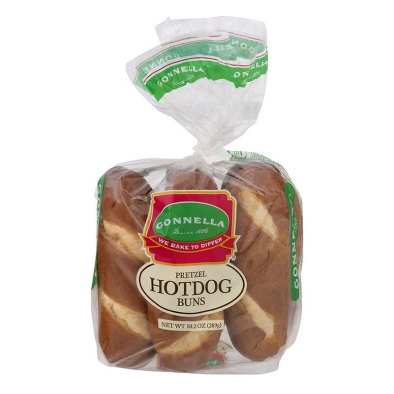 Gonnella Buns Pretzel Hot Dog (10.2 oz) - Instacart