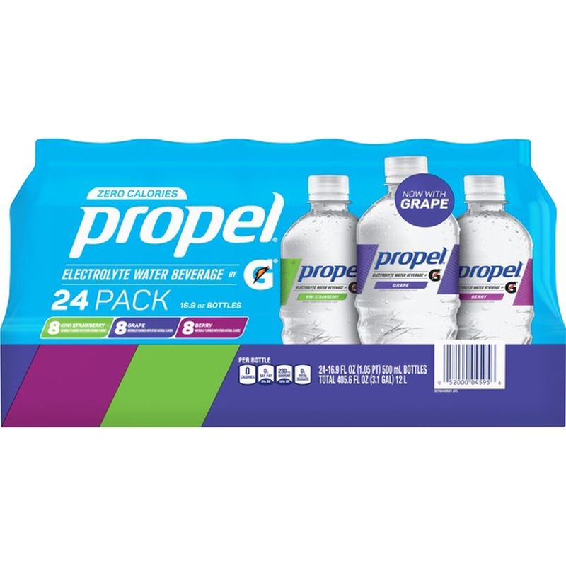 Propel Electrolyte Water Beverage, Watermelon, Kiwi Strawberry, Berry ...