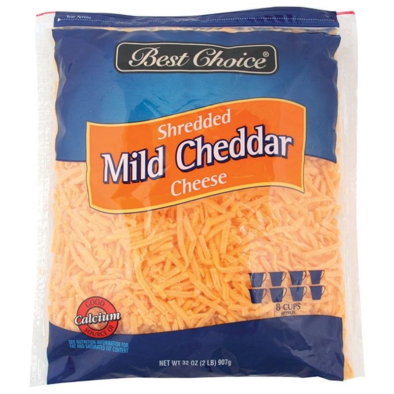 Best Choice Fancy Shredded Mild Cheddar Cheese (32 oz) - Instacart