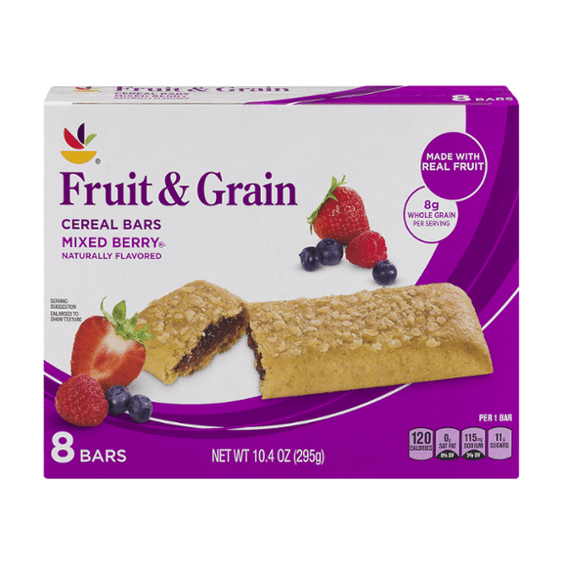 SB Cereal Bars, Mixed Berry, Fruit & Grain (8 each) - Instacart