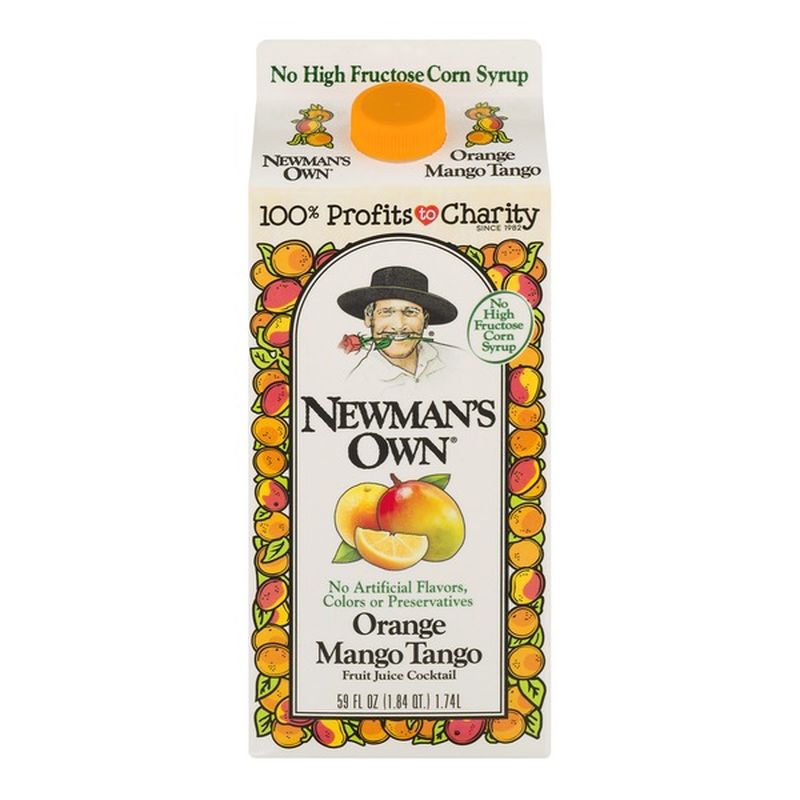 Newman's Own Fruit Juice Cocktail, Orange Mango Tango (59 oz) - Instacart