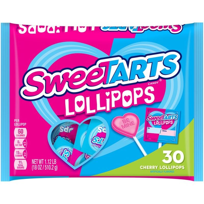 Sweet Tarts Lollipops, Cherry (18 oz) - Instacart
