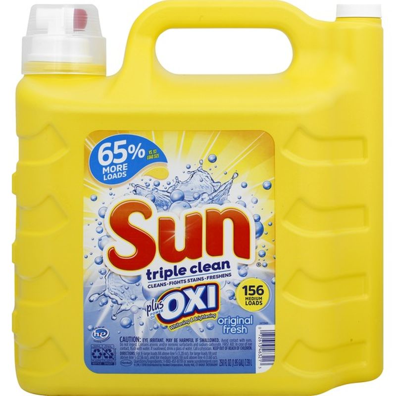 Sun Triple Clean Plus Power of Oxi Original Fresh Laundry Detergent ...