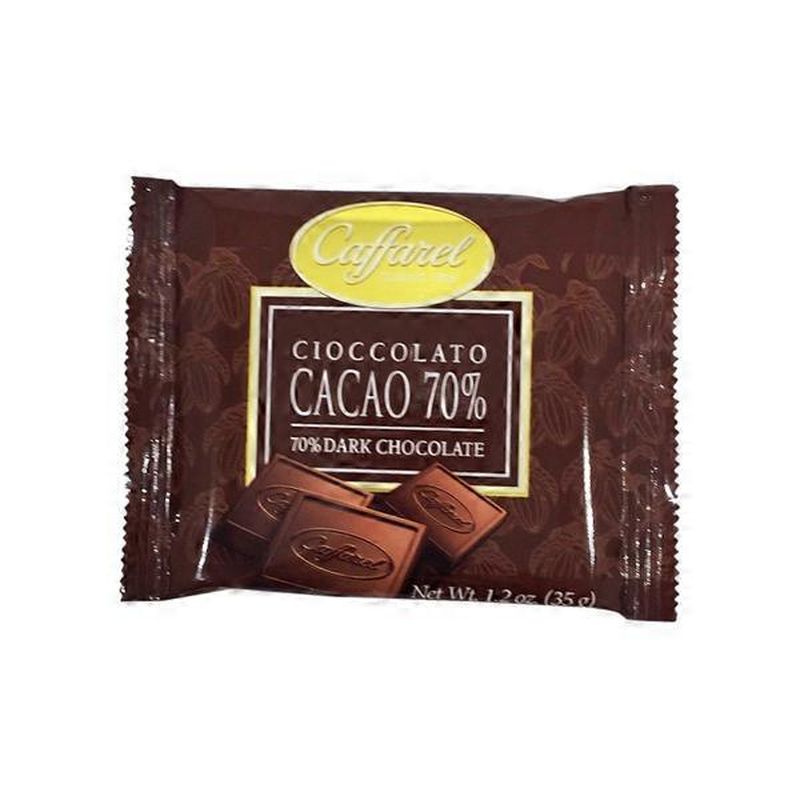 Caffarel 70% Dark Chocolate Mini Bar (1.3 oz) - Instacart