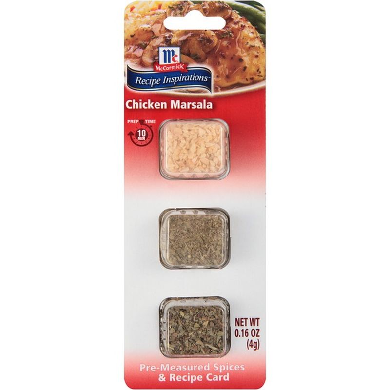 Mccormick Recipe Inspirations Chicken Marsala Seasoning Mix (0.16 oz ...