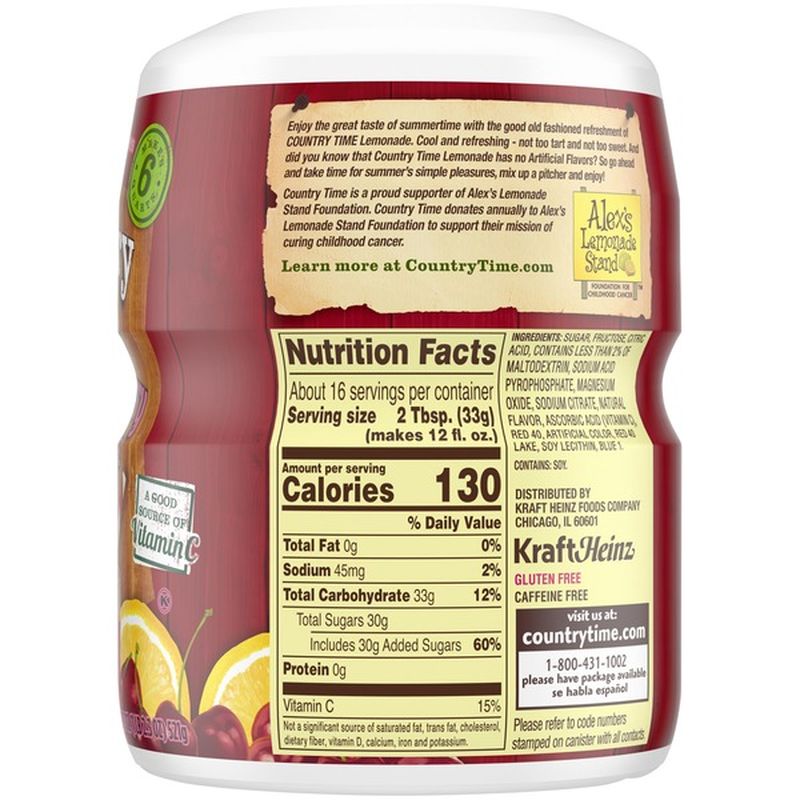 Country Time Black Cherry Lemonade Drink Mix (18.3 oz) - Instacart
