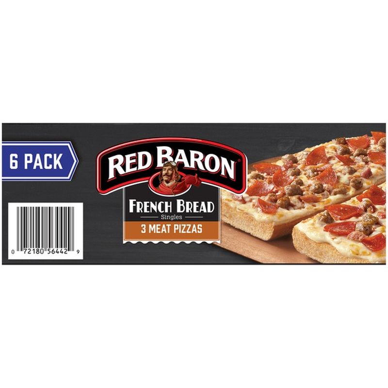 Red Baron French Bread Singles Three Meat Pizza (33 oz) - Instacart