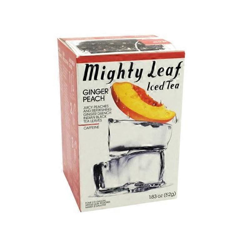 Mighty Leaf Ginger Peach Iced Tea (1.83 oz) - Instacart