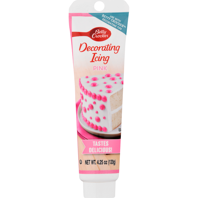 Betty Crocker Decorating Icing, Pink (4.25 oz) - Instacart