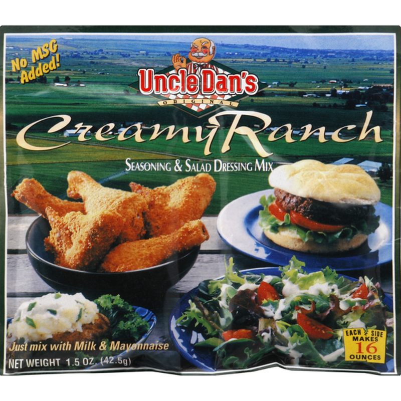Uncle Dans Seasoning & Salad Dressing Mix, Original Creamy Ranch (1.5 ...
