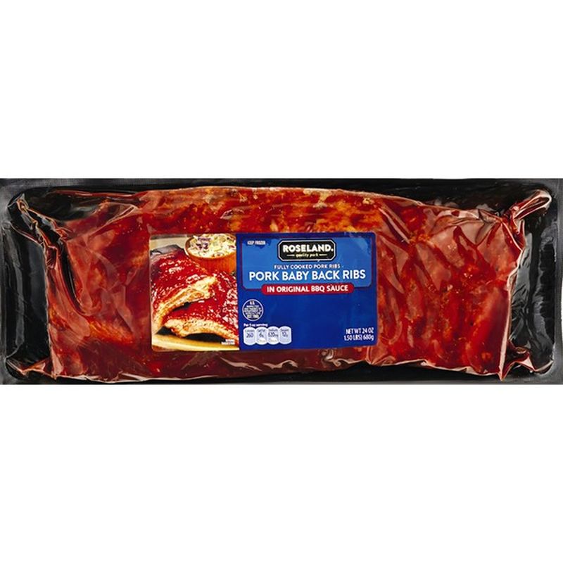 Roseland Original Bbq Sauce Pork Baby Back Ribs (24 oz) - Instacart
