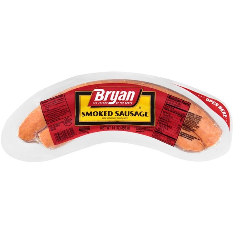 Bryan Fully Cooked Smoked Sausage, 14 oz. (14 oz) - Instacart