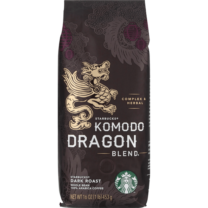 Coffee, Whole Bean, Dark Roast, Komodo Dragon Blend (16 oz) - Instacart