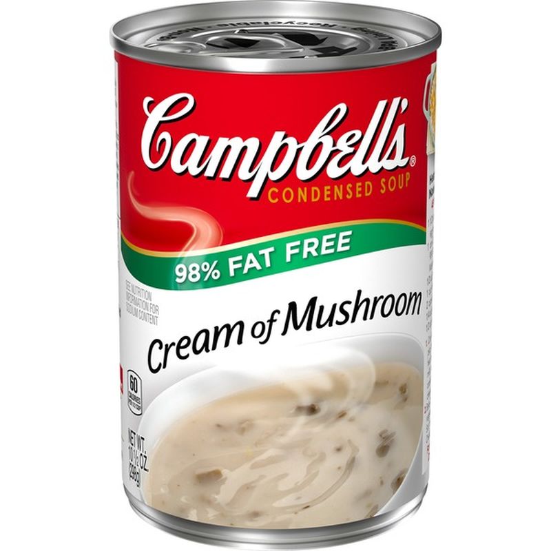 Campbell's® 98% Fat Free Cream of Mushroom Soup (10.5 oz) - Instacart