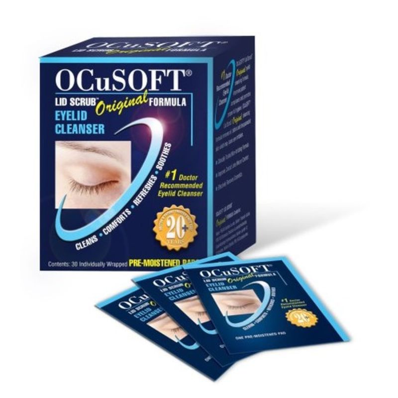 OCuSOFT Eyelid Cleanser, Original, Pre-Moistened Pads (30 each) - Instacart