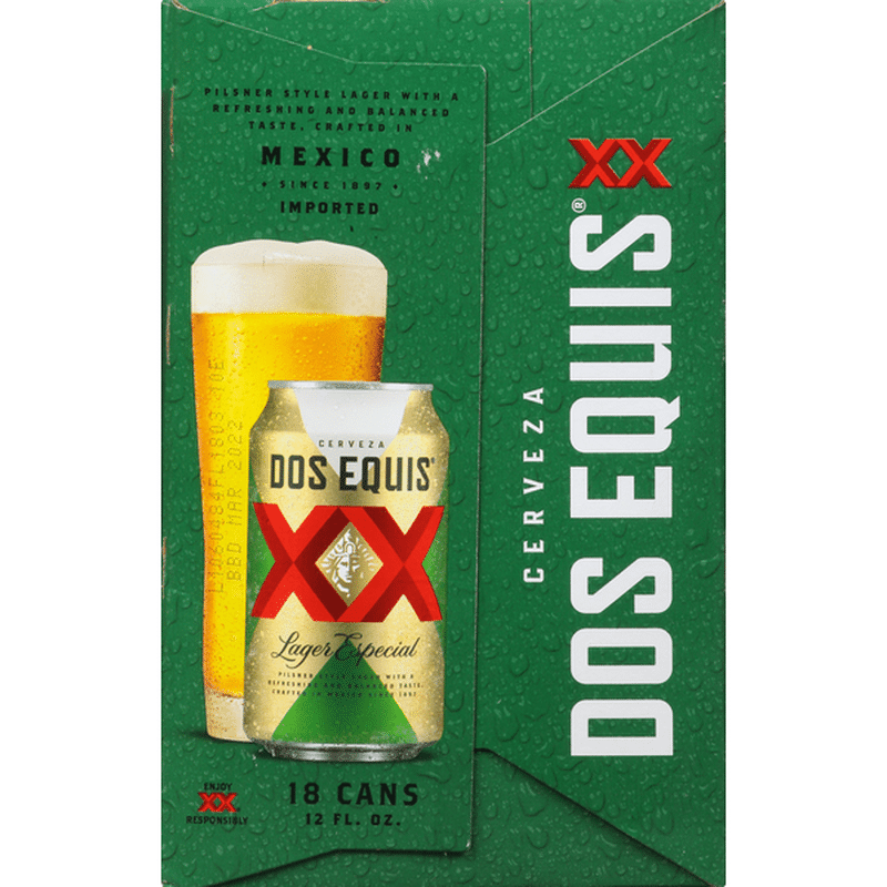 Dos Equis Mexican Lager Beer (12 fl oz) - Instacart