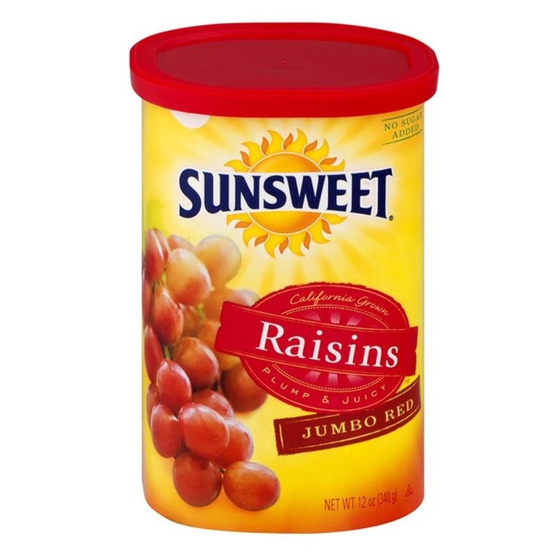 Sunsweet Raisins Jumbo Red (12 oz) - Instacart