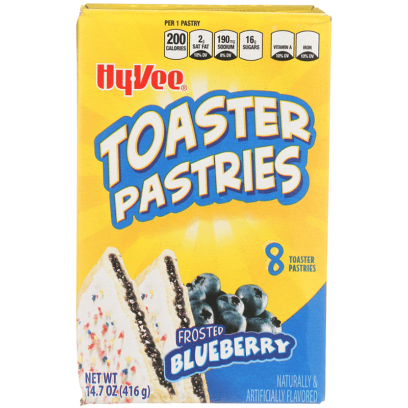 Hy-Vee Frosted Blueberry Toaster Pastries (14.7 oz) - Instacart