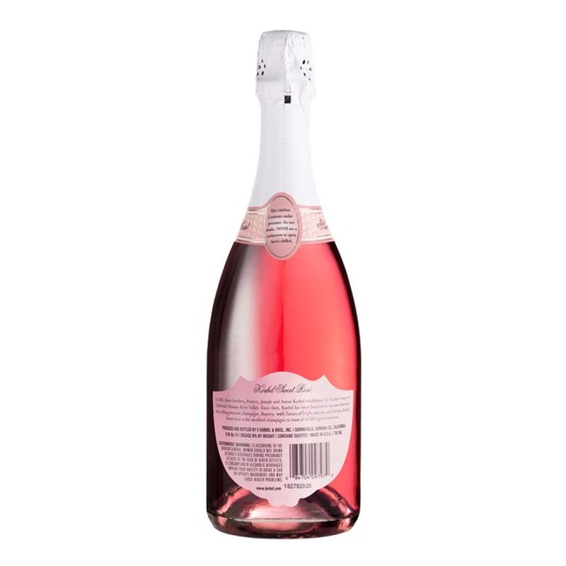 Korbel Sweet Rose California Champagne (750 ml) - Instacart