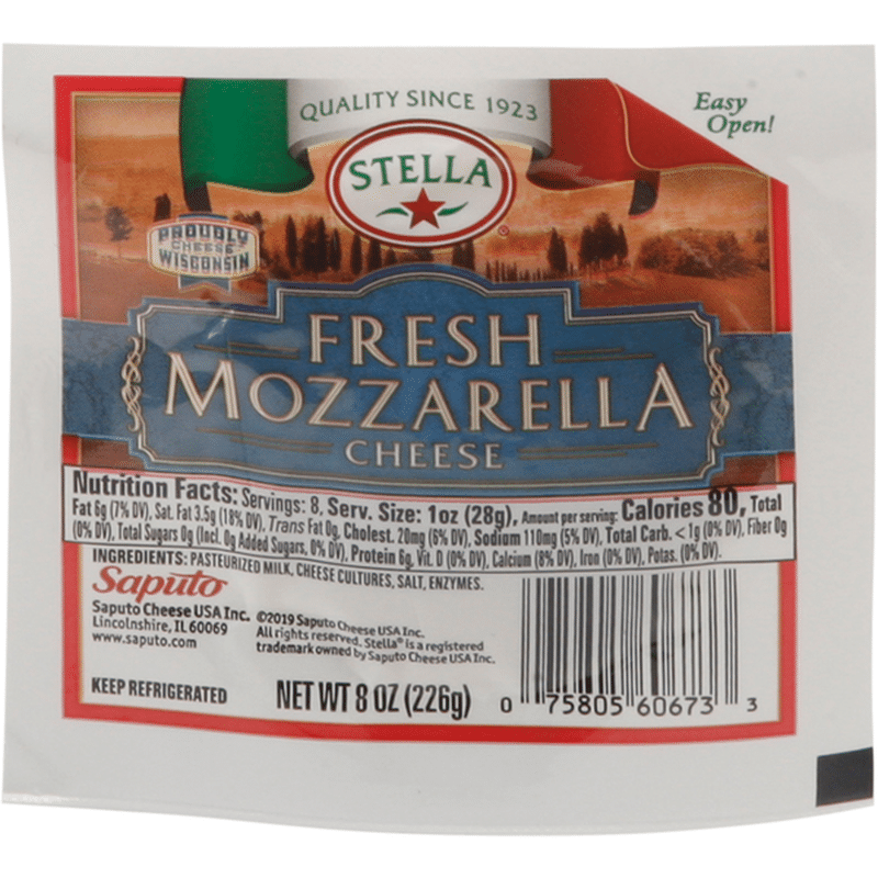 Stella Cheese, Fresh Mozzarella (8 oz) - Instacart