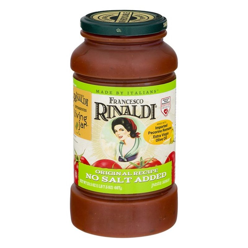 Francesco Rinaldi Pasta Sauce, No Salt Added, Original Recipe (each ...