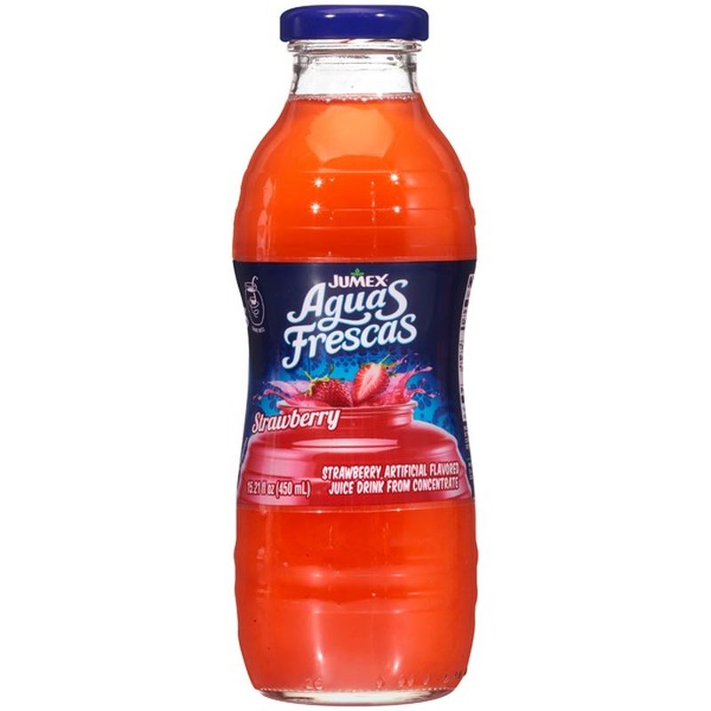 Jumex Aguas Frescas Strawberry Juice Drink (15.21 fl oz) - Instacart