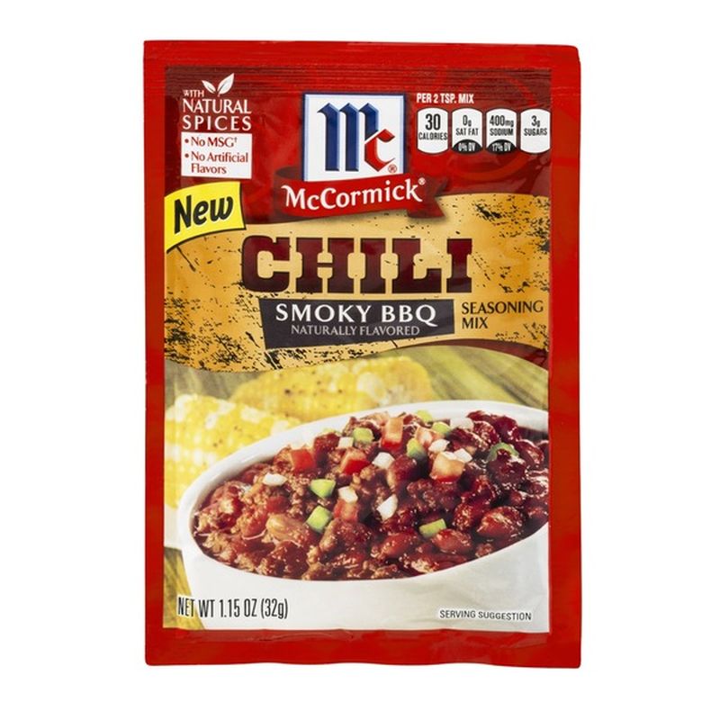 McCormick® Smoky BBQ Chili Seasoning Mix (1.15 oz) - Instacart