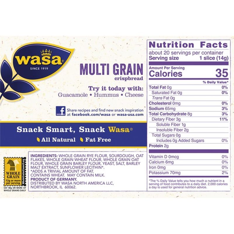 Wasa® Multi Grain Swedish Crispbread (9.7 oz) - Instacart