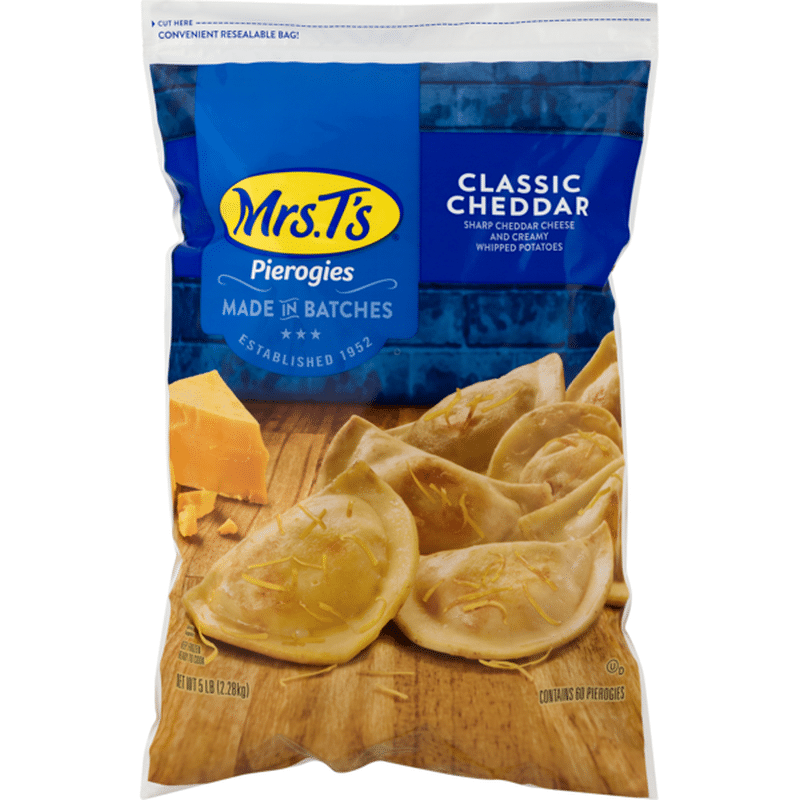 Mrs. T's Pierogies Classic Cheddar (60 ct) - Instacart