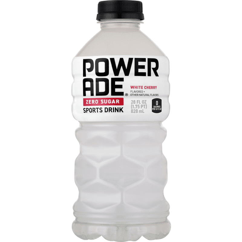Powerade Sugar White Cherry, Ion4 Electrolyte Enhanced Fruit Flavored ...