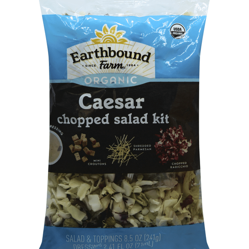 Earthbound Farms Salad Kit, Organic, Caesar, Chopped (8.5 oz bag ...
