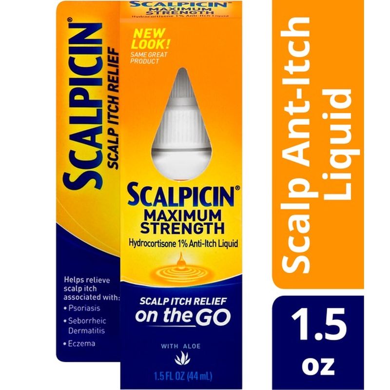 Scalpicin® Scalp Itch Relief, with Aloe, Maximum Strength (1.5 oz ...