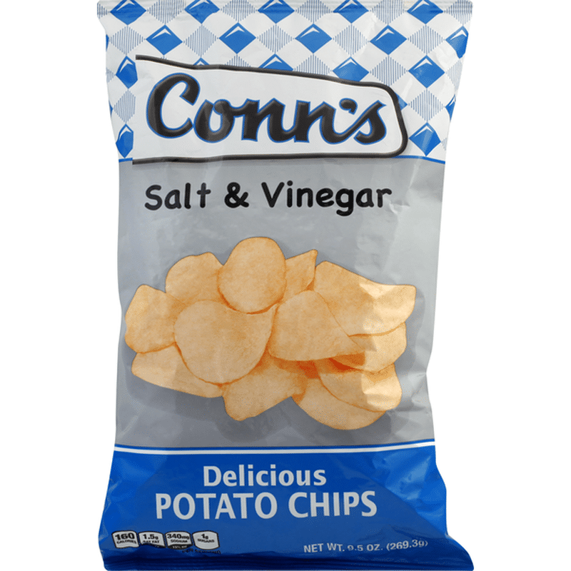 Conns Potato Chips, Salt & Vinegar, Delicious (9.5 oz) - Instacart