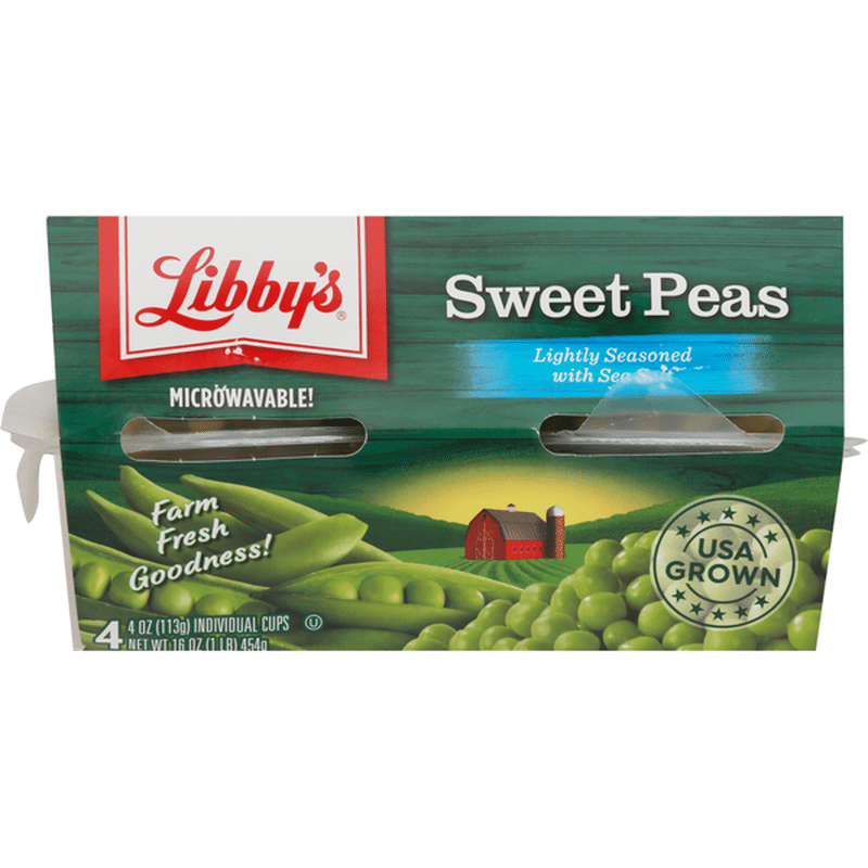 Libby's Sweet Peas Lightly Seasoned with Sea Salt (4 oz) - Instacart