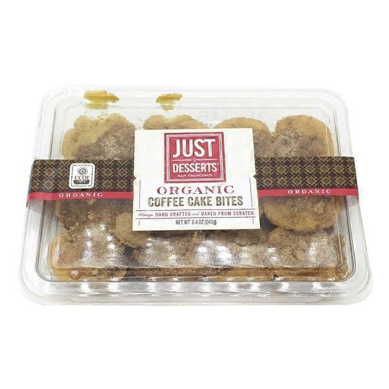 Just Desserts Organic Coffee Cake Bites (8.4 oz) - Instacart