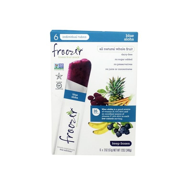 Froozer Frozen Fruit Snack, Blue Aloha (6 each) - Instacart