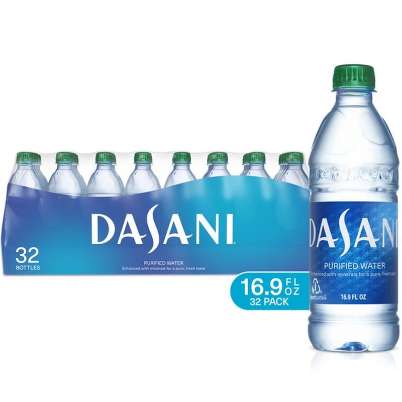 Dasani Purified Water Bottles Enhanced With Minerals (16.9 fl oz ...
