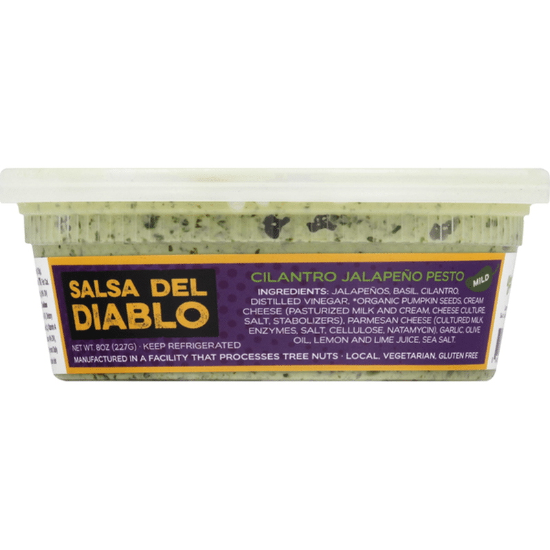 Salsa Del Diablo Salsa, Cilantro Jalapeno Pesto, Mild (8 oz) - Instacart
