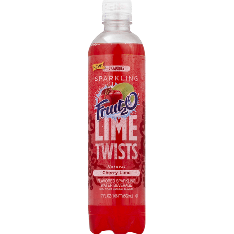 Fruit 2 O Water Beverage, Sparkling, Cherry Lime (17 oz) - Instacart
