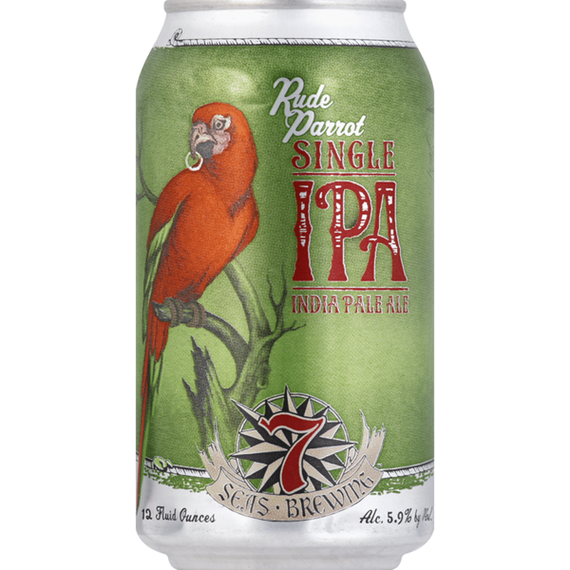 7 Seas Brewing Beer, India Pale Ale, Single IPA, Rude Parrot (12 fl oz ...