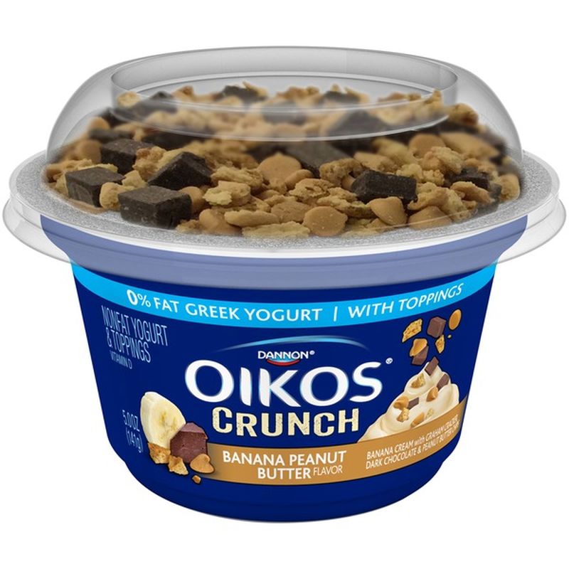 Oikos Crunch Nonfat Banana Peanut Butter Greek Yogurt (5.008 oz ...